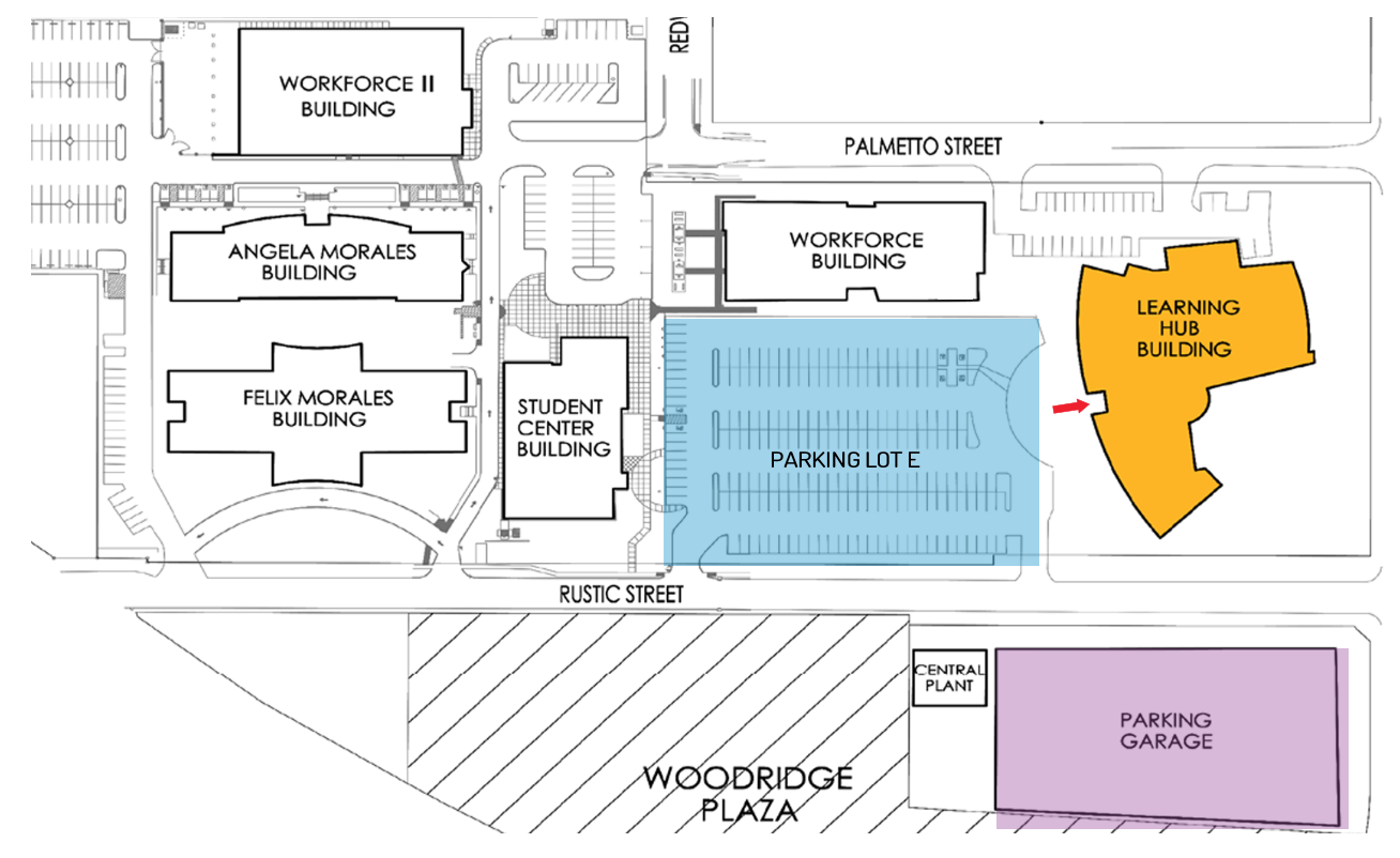Map and Parking - HCC Southeast - Literacy Texas